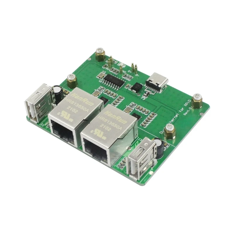 Dual-Ethernet-Board-USB-HUB-for-RaspberryPi-2W-High-Quality-Expansion ...