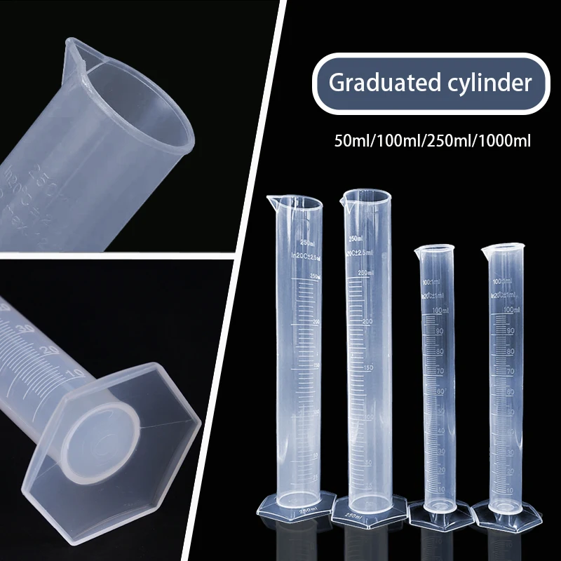 1pcs-50ml-100ml-250ml-1000ml-Plastic-Measuring-Cylinder-Graduated ...