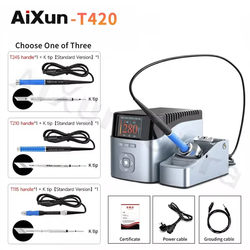 AiXun-T420-Soldering-Station-LED-Display-Single-Channel-Smart-Welding ...