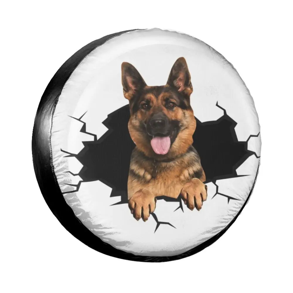 Custom German Shepherd Sticker Spare Tire Cover - Popular T Shop