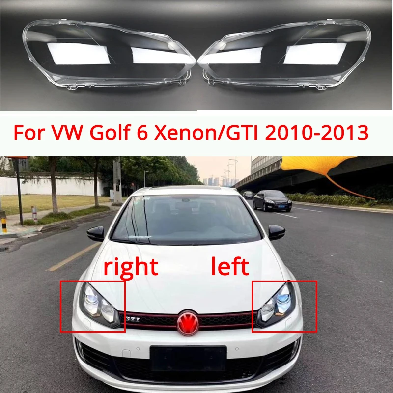 Car-Headlight-Lampshade-For-VW-Golf-6-Xenon-GTI-2010-2013-Transparent ...