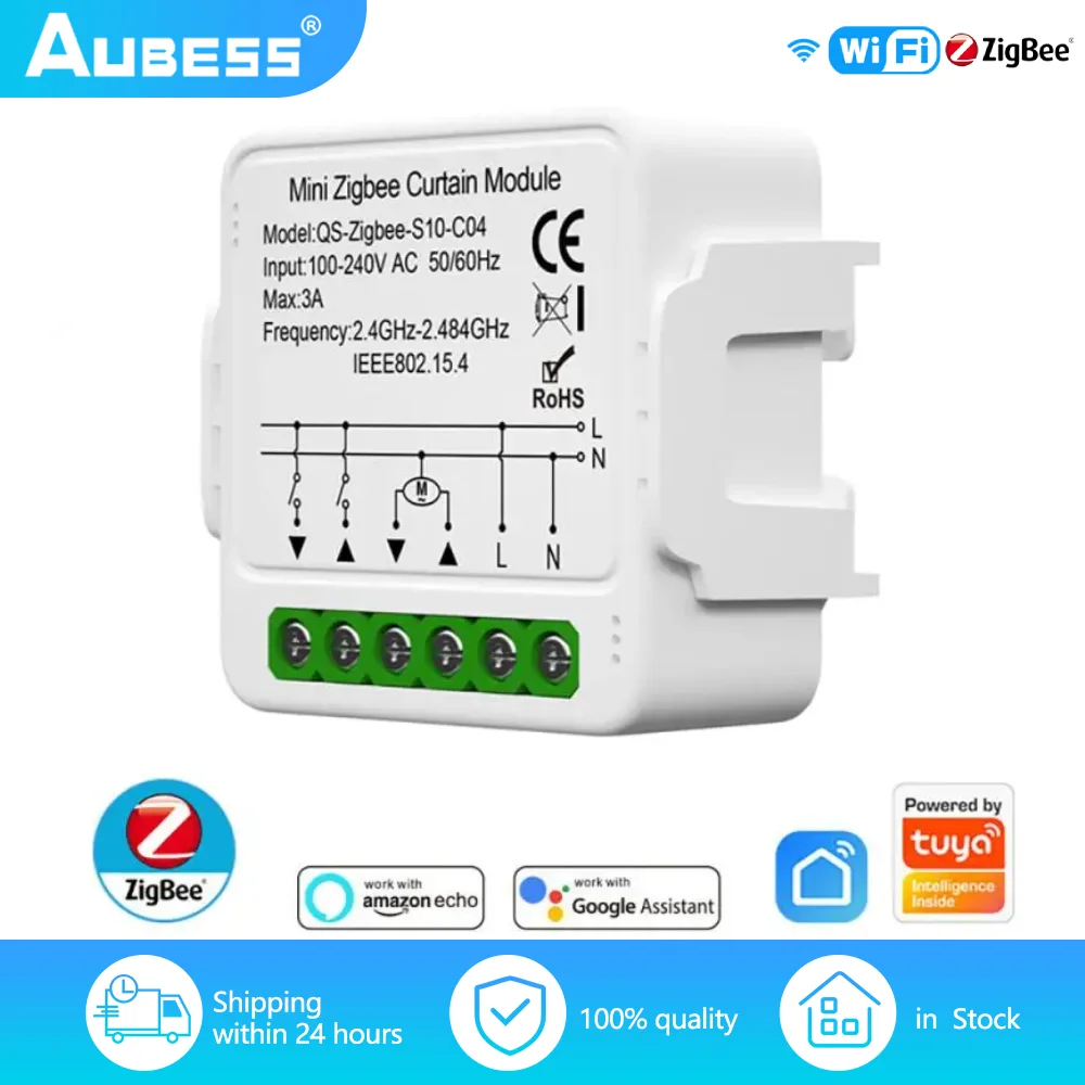 Tuya Smart Zigbee Curtain Switch For Roller Shutter Electric Motor ...
