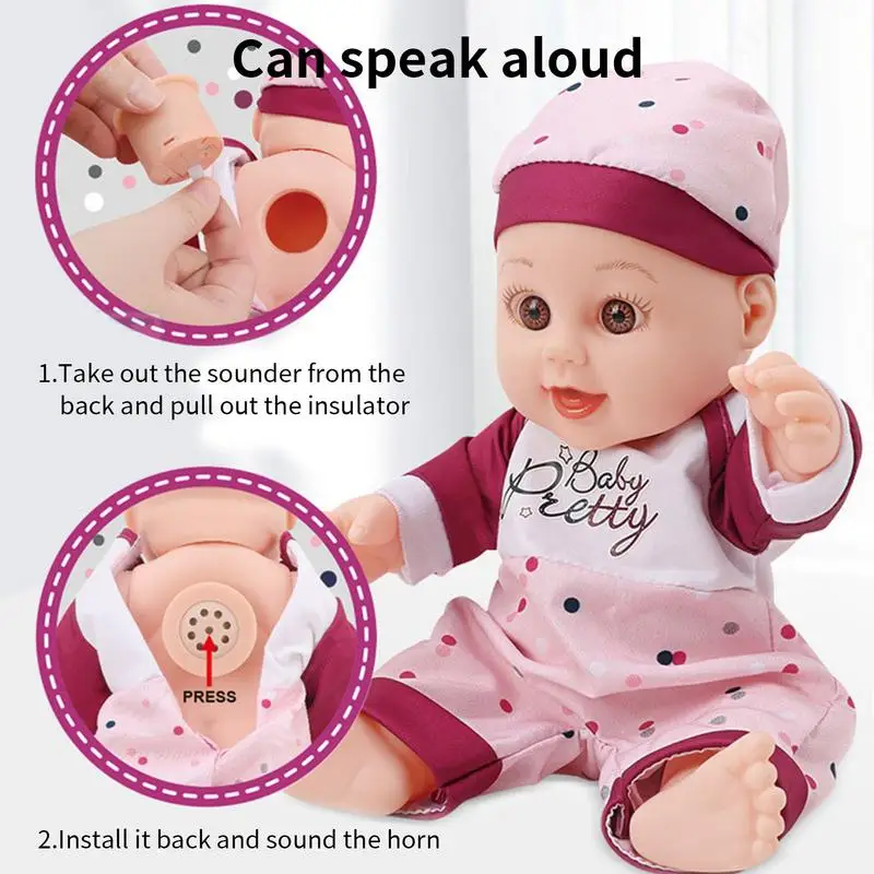 Simulation Doll Doll For Girls With Reborn Doll Accessories Vinyl Doll ...