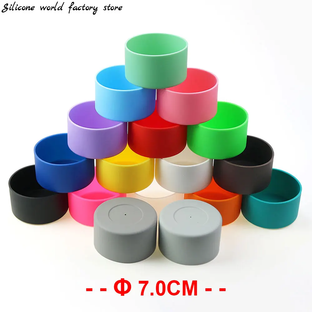 17-Colors-7-0CM-Silicone-Cup-Bottom-Cover-Heat-Insulation-Coaster ...
