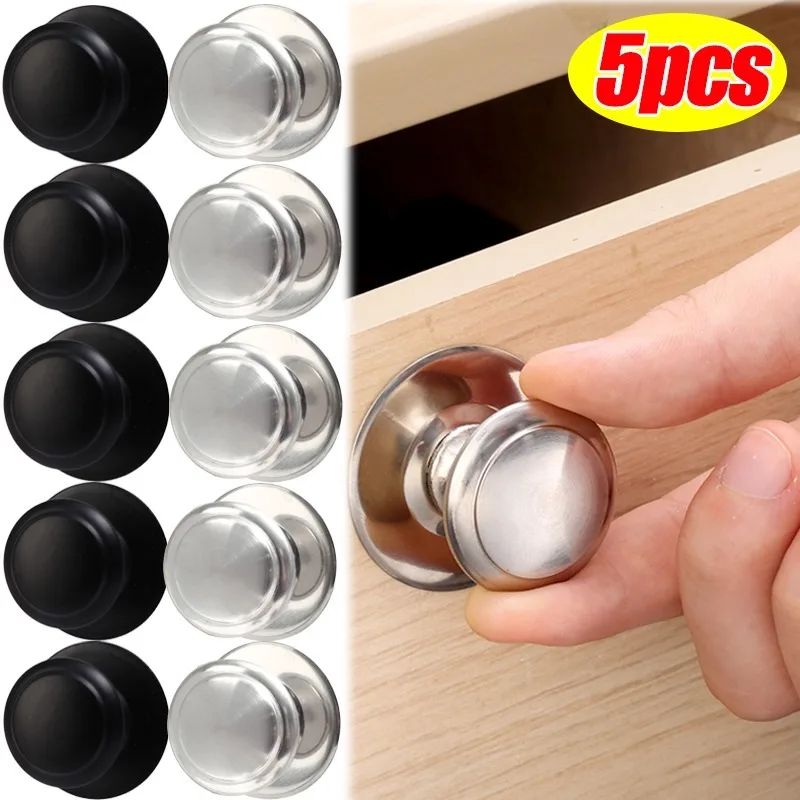 Circular-Stainless-Steel-Drawer-Knobs-Cabinet-Handles-Drawer-Hand-Pulls ...