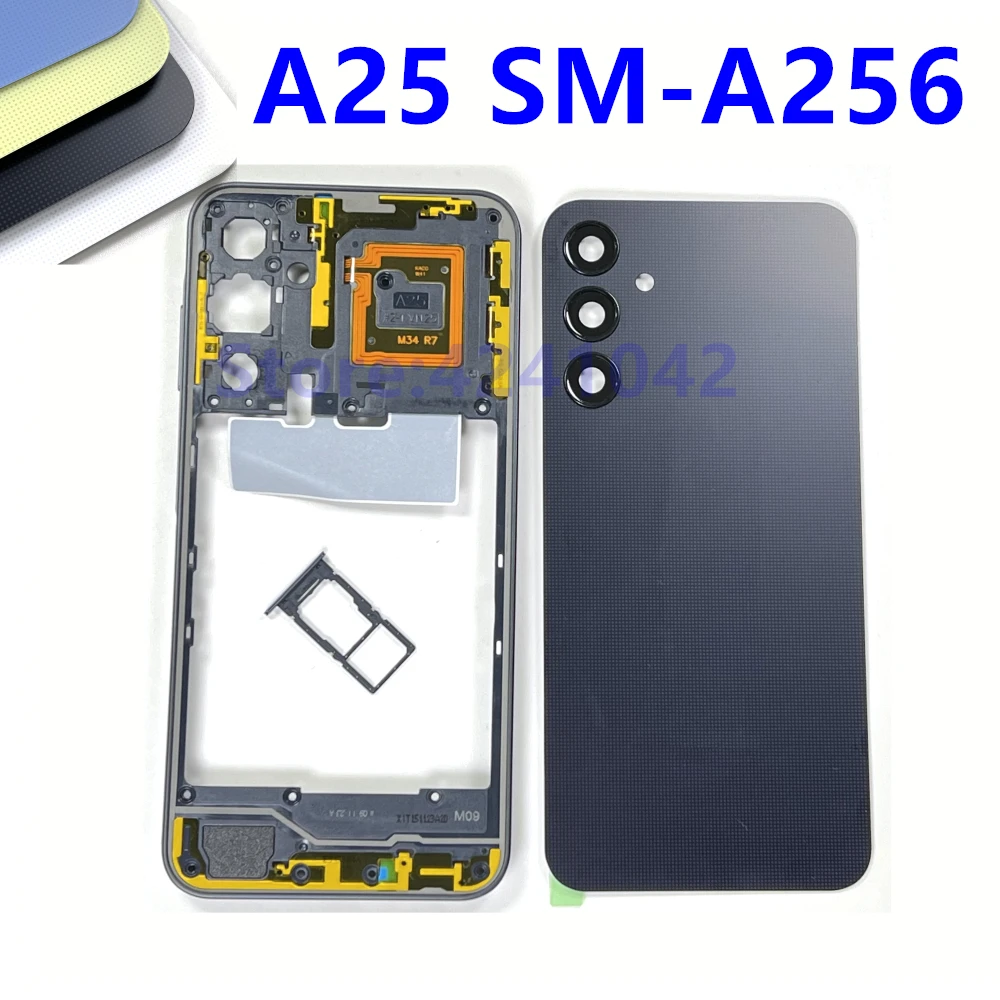 For-Samsung-Galaxy-A25-5G-A256-SM-A256-Battery-Cover-Back-Housing-Case ...