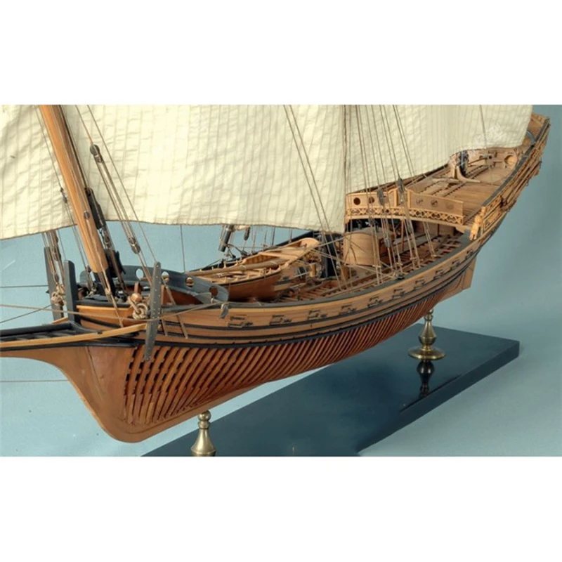 1/48 Full Rib Shark Le Requin Sailboat Model Kit Wooden DIY Handmade ...