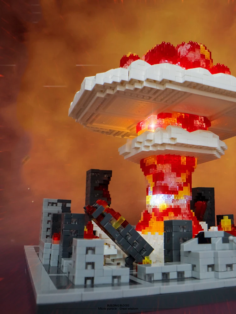 Exploding Lego Volcano