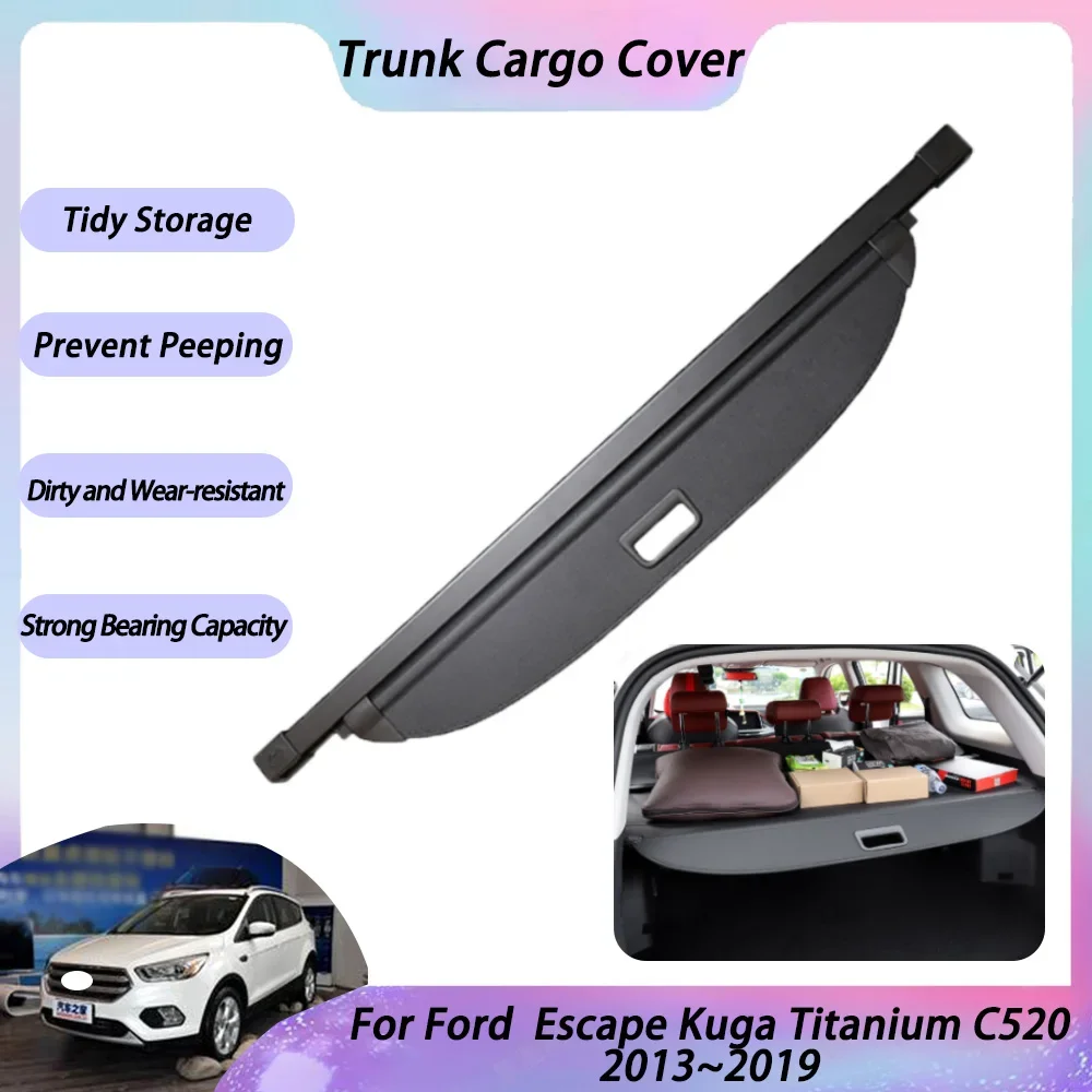 Rear-Trunk-Cargo-Cover-For-Ford-Escape-Kuga-Titanium-C520-2013-2019 ...