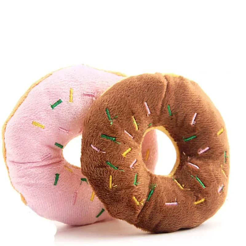 Soft-Donuts-Puppy-Cat-Dog-Toys-Squeaker-Squeaky-Plush-Sound-Pet-Chew ...