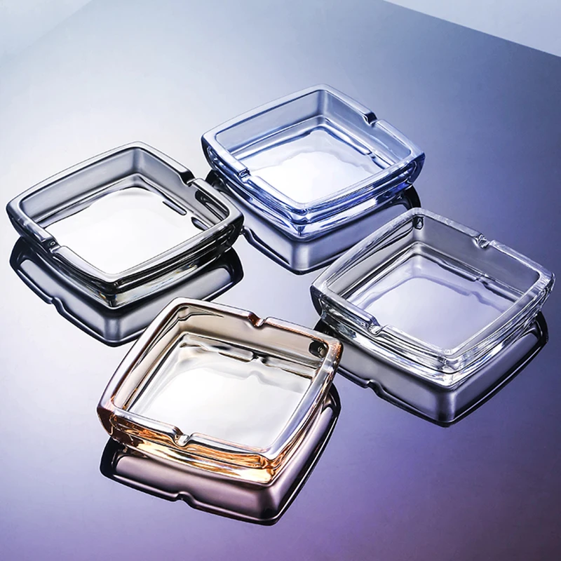 Vintage Square Glass Ashtray: A Timeless Piece for Modern Smokers and ...