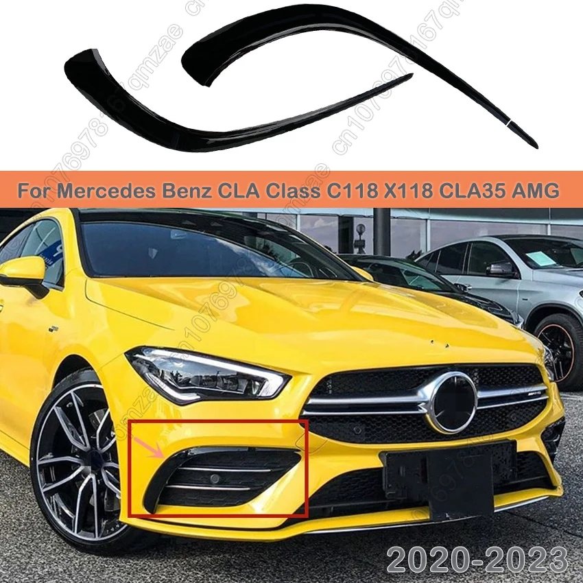 For-Mercedes-Benz-CLA-Class-C118-X118-CLA35-AMG-2020-2023-Black-Front ...