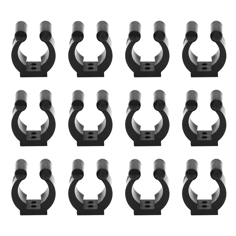20-Pcs-Fishing-Pole-Rod-Holder-Clips-Black-16Mm-Inside-Dia-Fishing-Rod ...