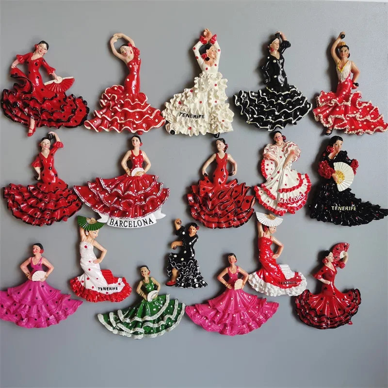 Spanish-Fridge-Magnets-Flamenco-Dancer-MallorcaTourism-Souvenir ...