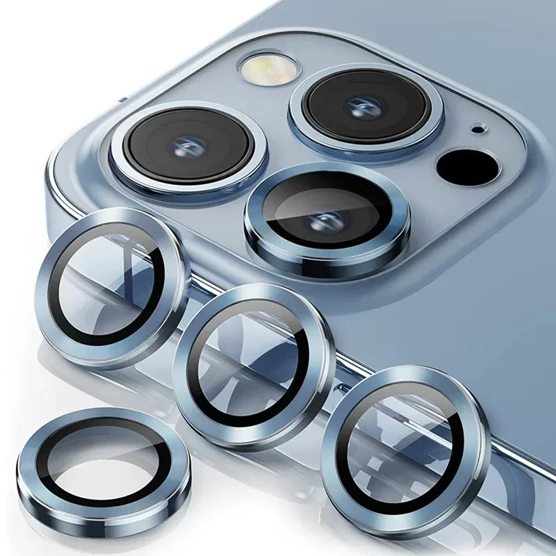 Premium Metal Glass Camera Lens Protector Bumper Back Cover for 13 ...