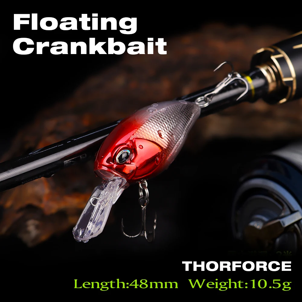 THORFORCE-48MM-10G-Crankbaits-Mini-Hard-Baits-Wobblers-Artificial ...