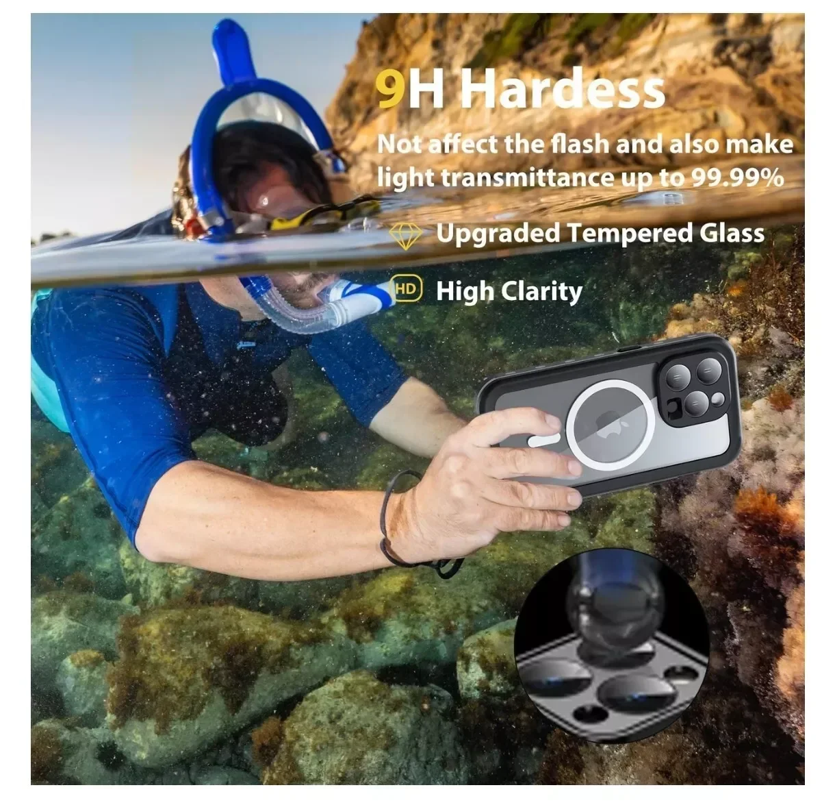 For-iPhone-16-15-14-Plus-13-Pro-Max-IP68-Waterproof-Swim-Diving ...