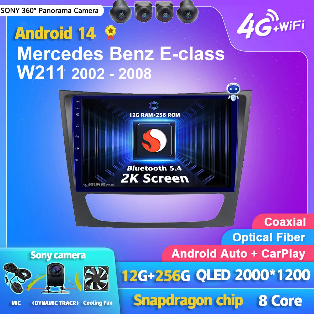 Android-14-Carplay-Auto-2K-Screen-Car-Radio-Multimedia-Player-For ...