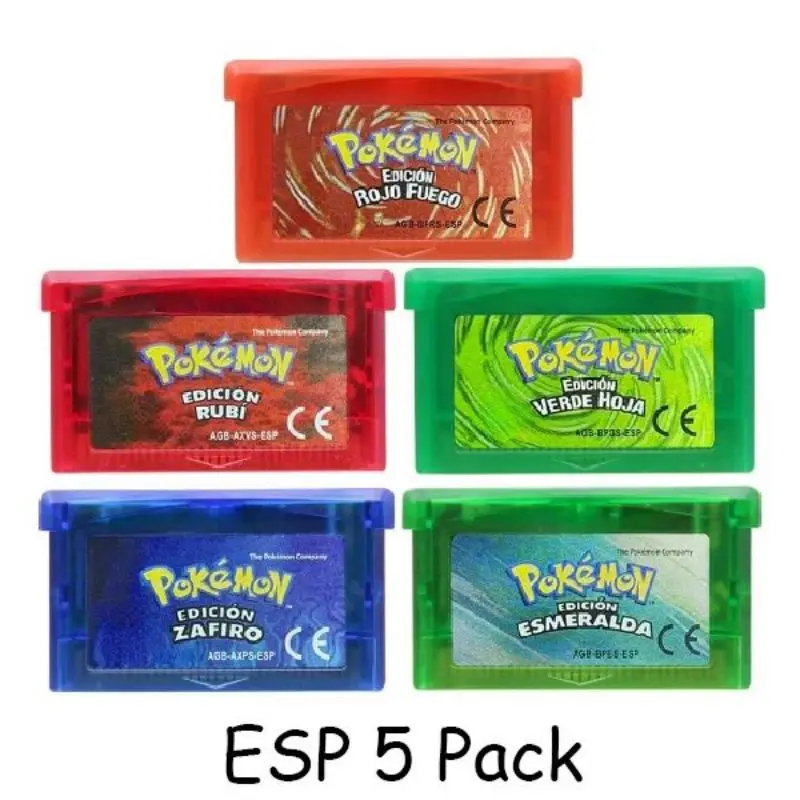 GBA series video game cartridge,32-bit console card,Emerald,ruby,green ...