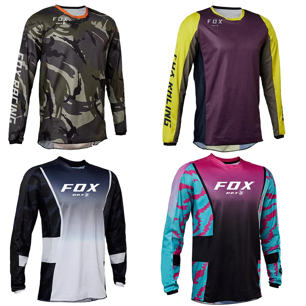 Men-s-Long-Sleeve-BAT-FOX-Downhill-Jersey-Mountain-Bicycle-Jersey ...