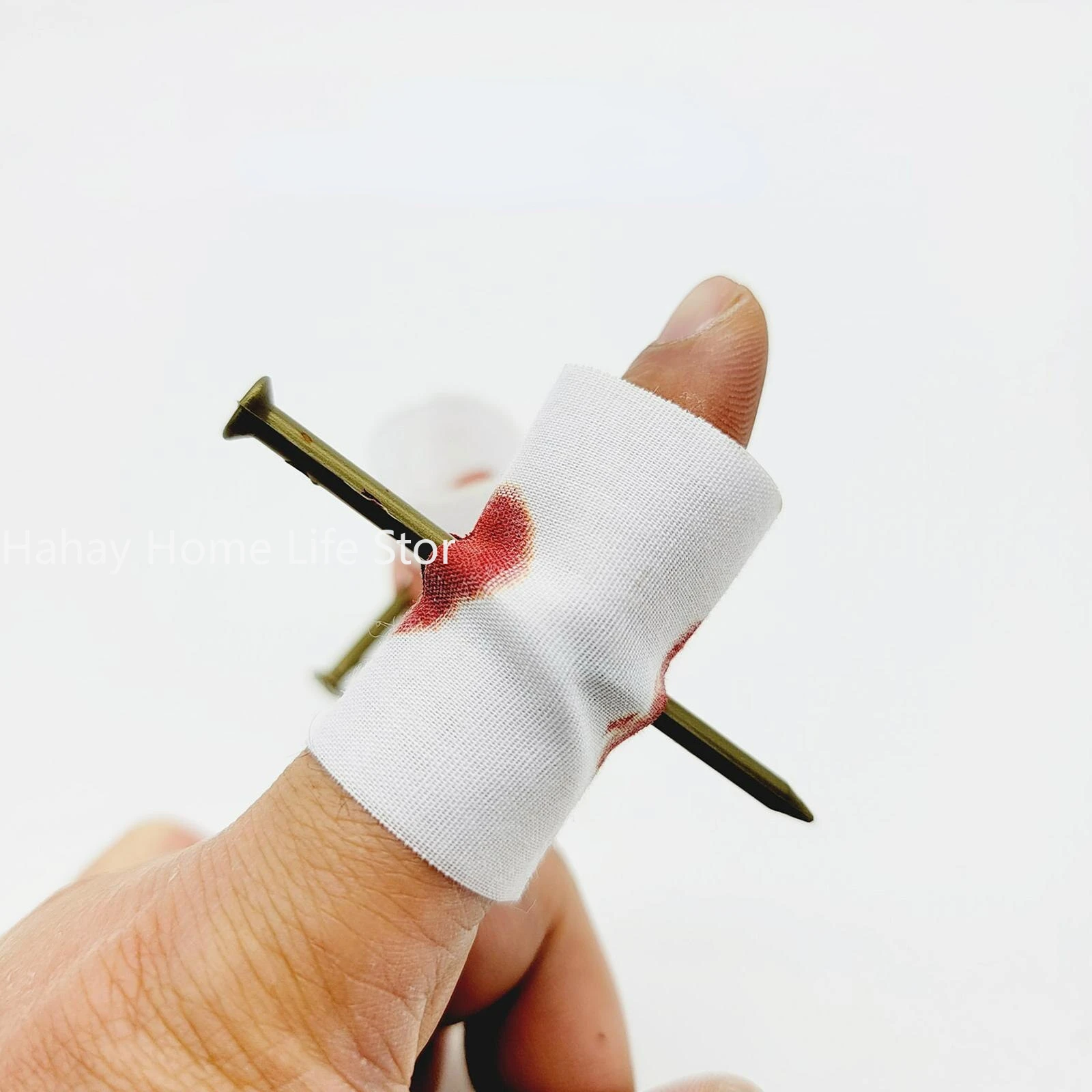 Fake Nail Through Finger Prank Toy Kids Novelty Magic Friend Halloween ...