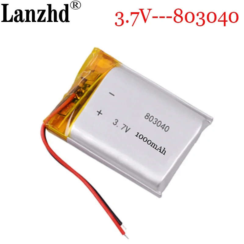 1-10pcs-803040-3-7V-1000mAh-Lipo-Battery-Replacement-Lithium-Li-Po ...