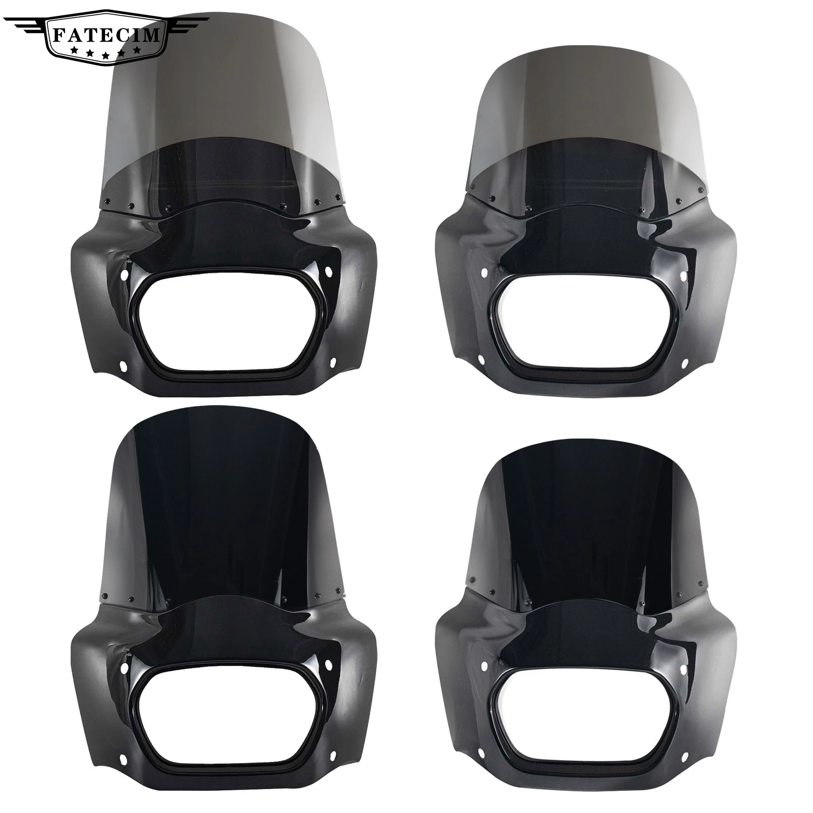 Motorcycle-Fairing-Road-Warrior-Gloss-Black-Fairing-For-Harley-Softail ...