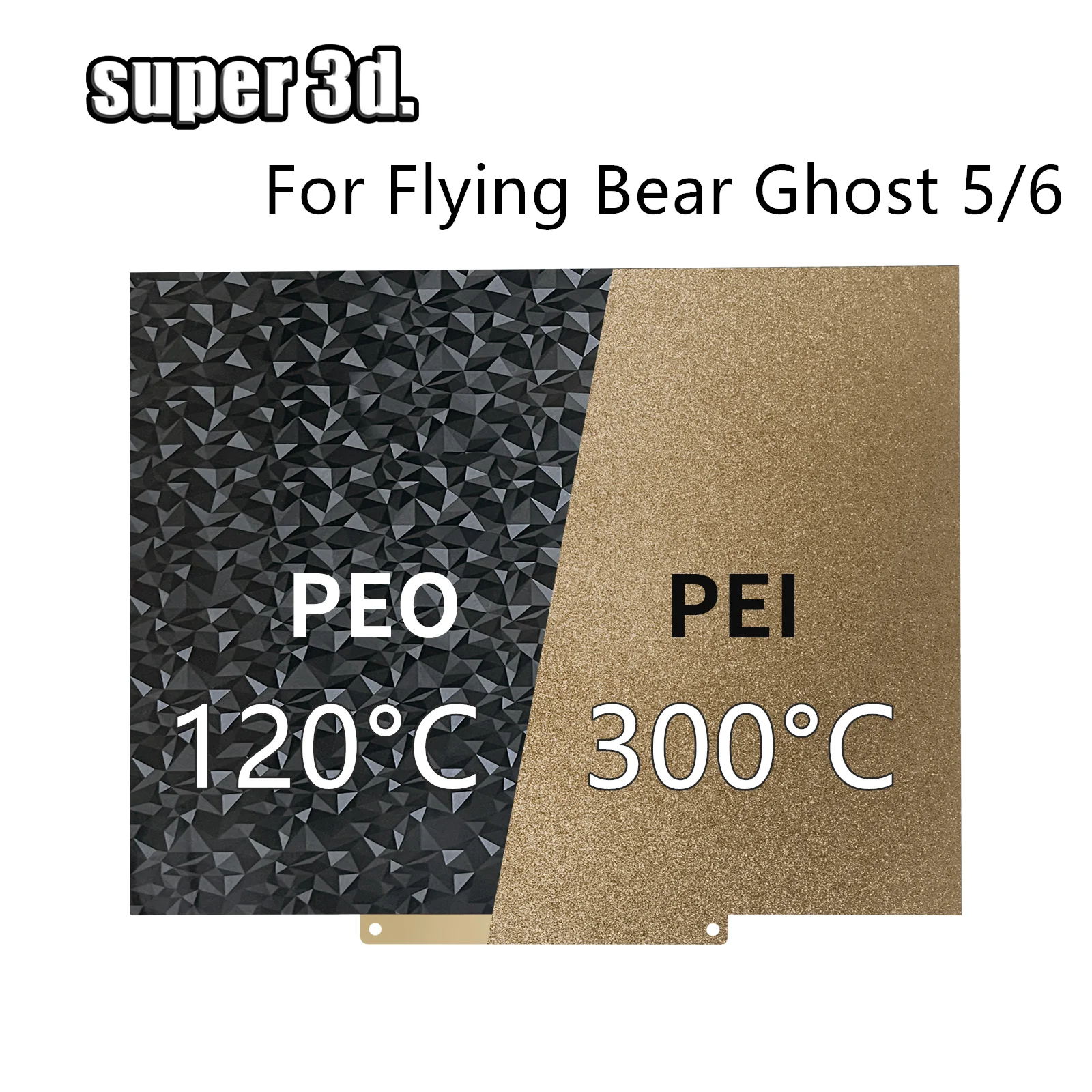PEO plate For Flying Bear Ghost 6 Upgrade Double Side PEO PEI Build Plate Magnetic Spring Steel ...
