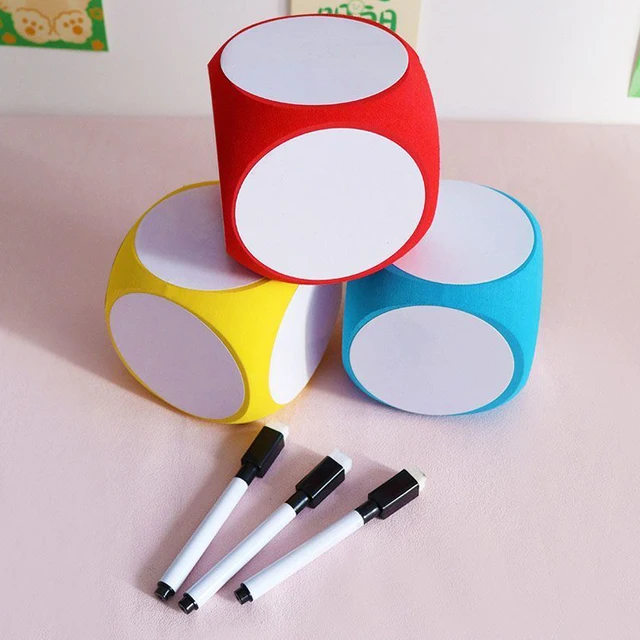 DIY Blank Dice Write On/Wipe Off Dice Portable Cleanable Blank Game ... DIY Blank Dice Write On/Wipe Off Dice Portable Cleanable Blank Game ...