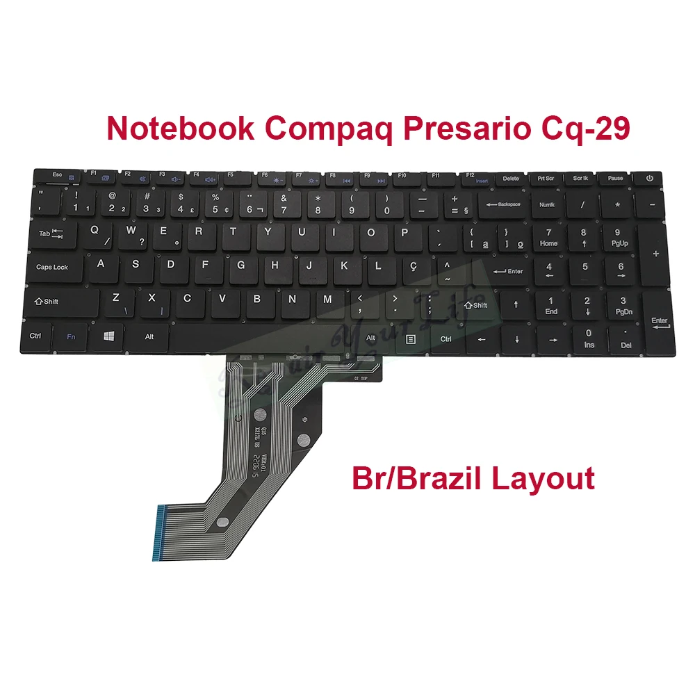 Teclado-CQ29-US-LA-Latin-Brasil-para-Notebook-Compaq-Presario-Cq-29-PT ...