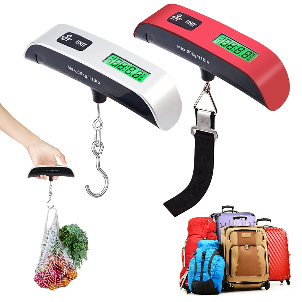 Báscula Digital portátil para equipaje, balanza electrónica de bolsillo ...