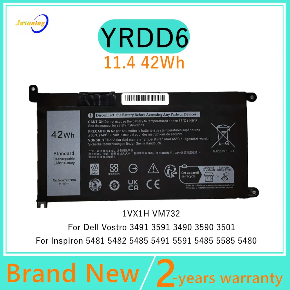 YRDD6 Laptop battery For Dell Inspiron 3493 3582 3583 3593 17 3793 5480 ...