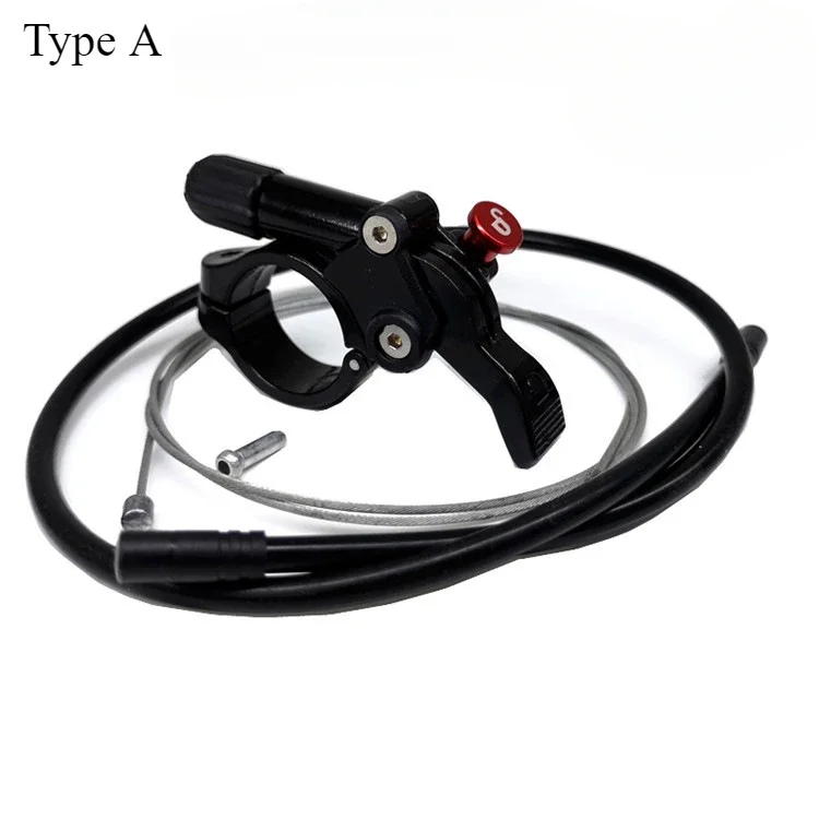 MTB Bike Front Fork Wire Control Switch Suspension Remote Lockout Lever ...