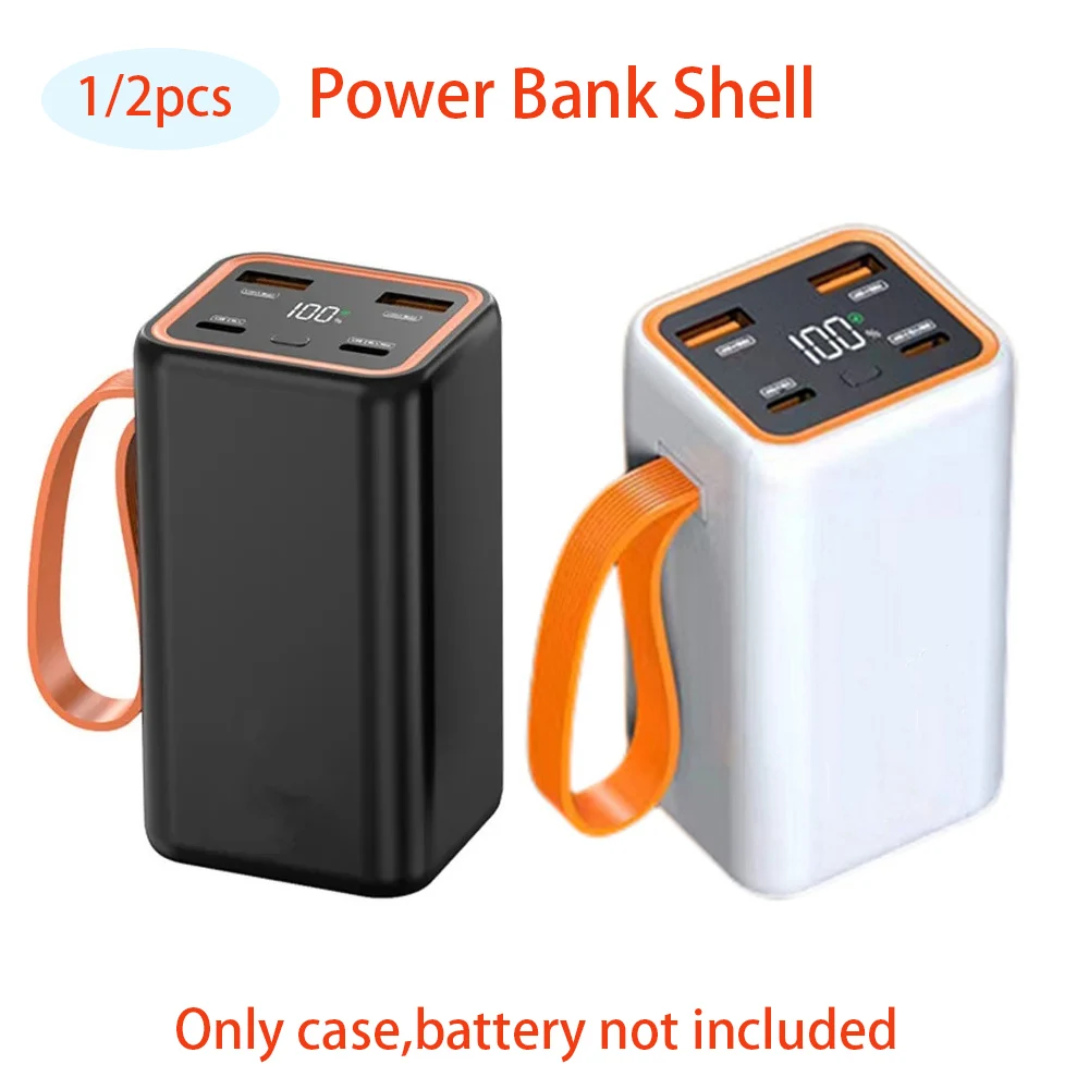 1-2pcs-Dual-USB-Type-C-Power-Bank-Shell-5V-DIY-Shell-4-Slots-21700 ...