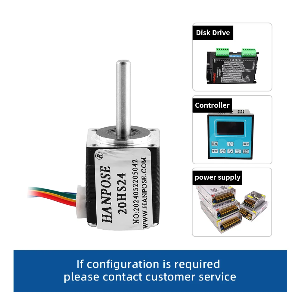 NEMA 8 Stepper Motor 20HS24 for Embroidery & CNC Machines