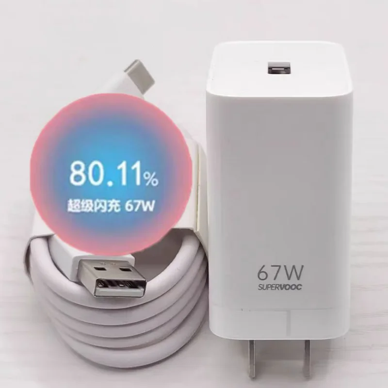 Original OPPO 67W Supervooc 2.0 Charger EU/US Fast Charger Adapter For ...