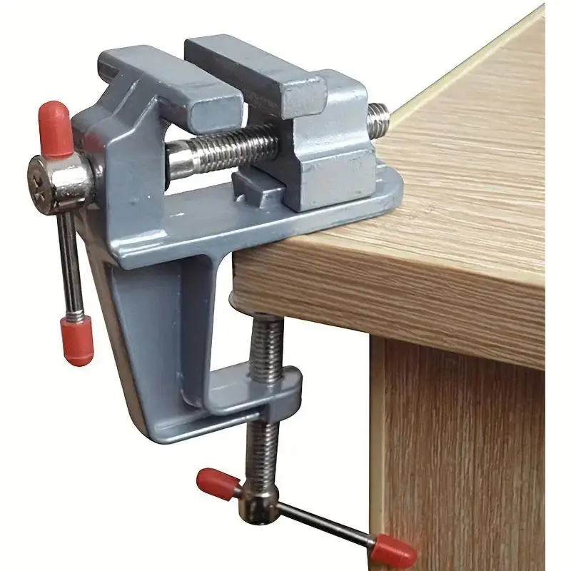 Sturdy Mini Aluminum Bench Vise: Adjustable Table Clamp for Crafting ...