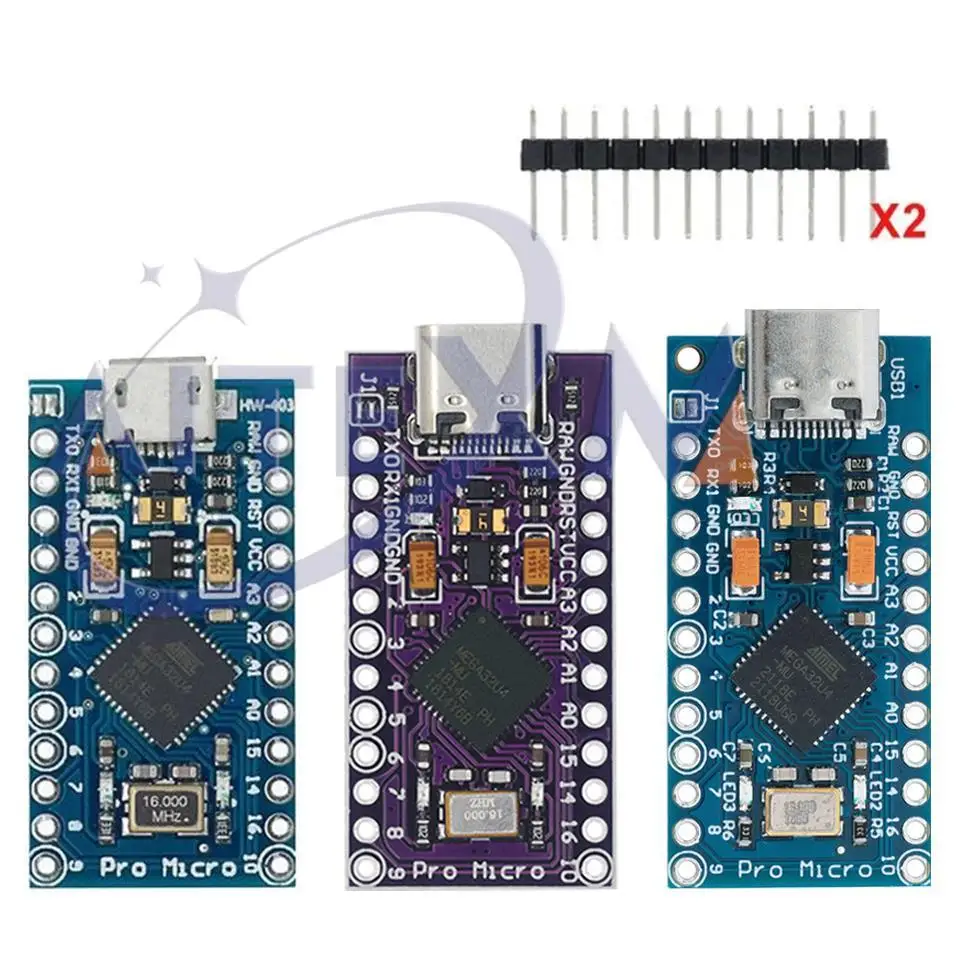 MICRO-MINI-TYPE-C-USB-ATMEGA32U4-Module-5V-16MHz-Board-For-Arduino ...