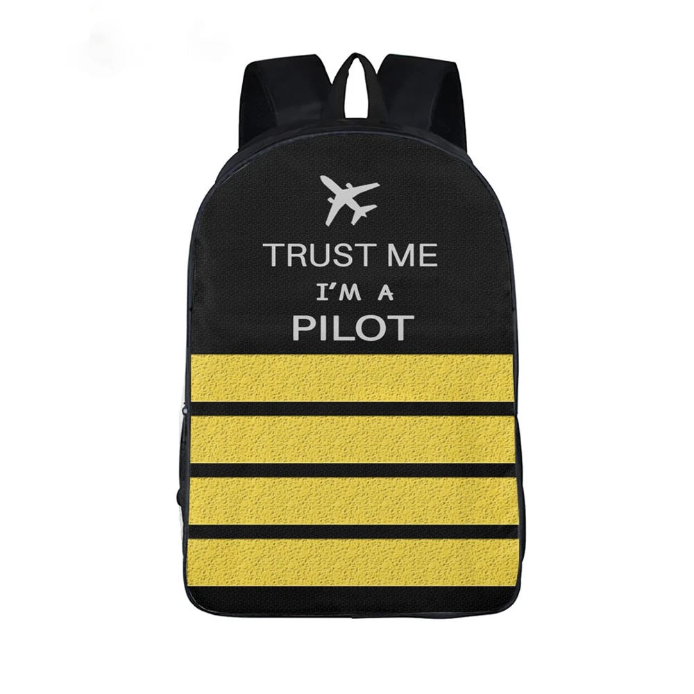 Pilot-Captain-Stripes-Backpack-for-Women-Men-Travel-Bag-Teens-School ...