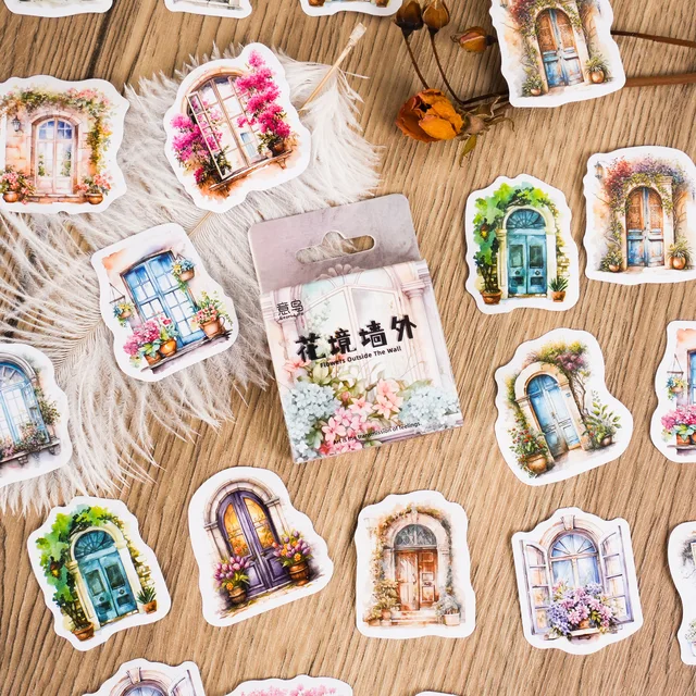 Boxed stickers - JianWu Official Store