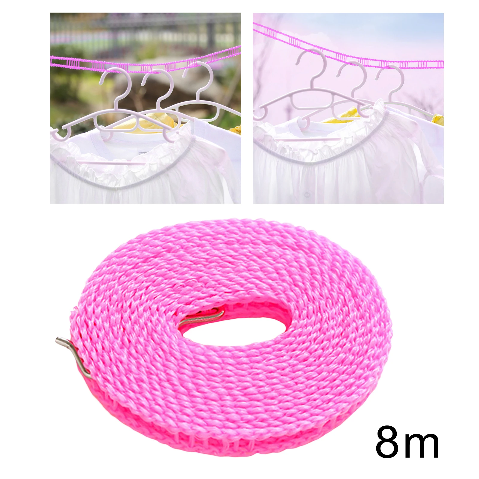 Corde à linge en nylon coordonnante pour la maison,ULà linge coupe-vent ...