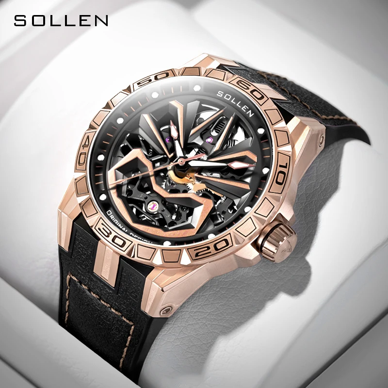 Luxury-Brand-SOLLEN-Import-Automatic-Mechanical-Sapphire-Men-s-Watches ...