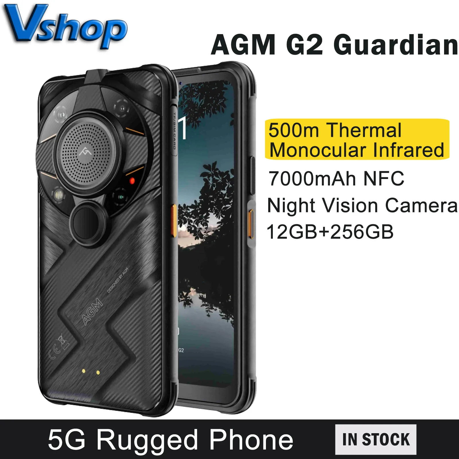 AGM G2 Guardian 5G 12GB+256GB Rugged Phone 500m Thermal Monocular ...