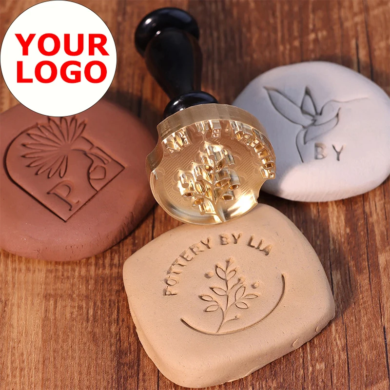 Custom Pottery Stamp Personalized Ceramic Stamp for Clay with Your Logo ...