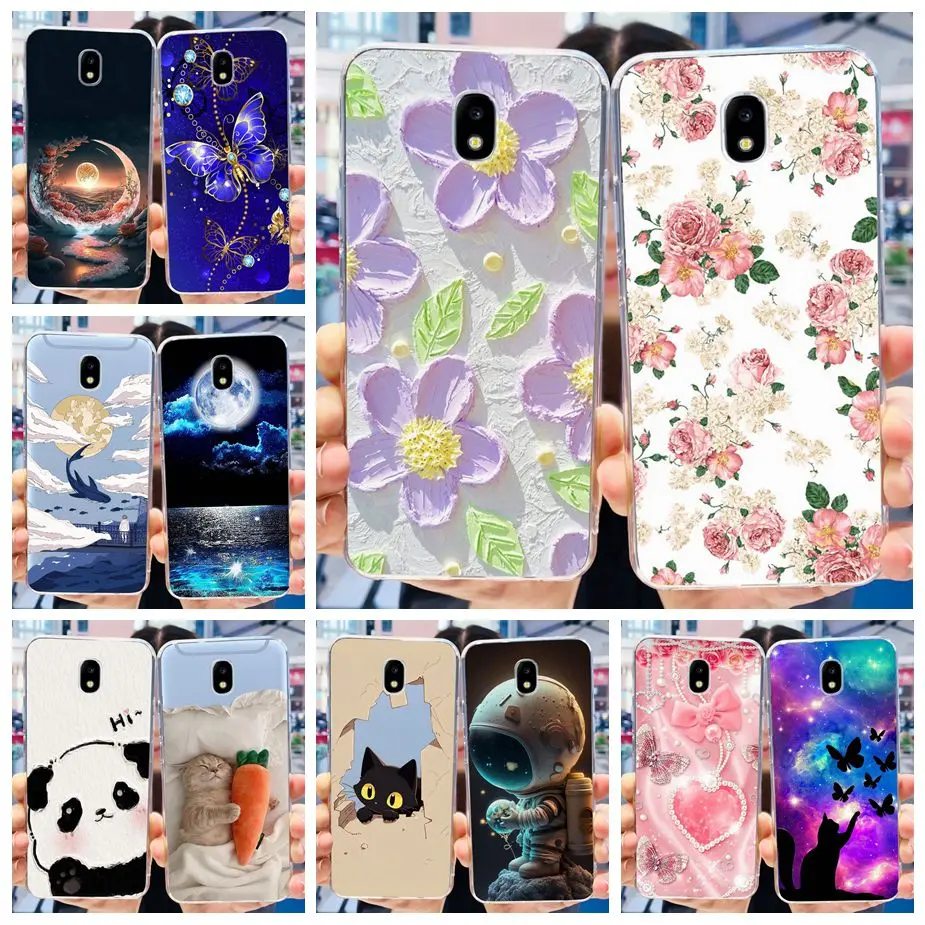 For-Samsung-Galaxy-J7-Pro-2017-Case-SM-J730F-Luxury-Painted-Cover-Clear ...