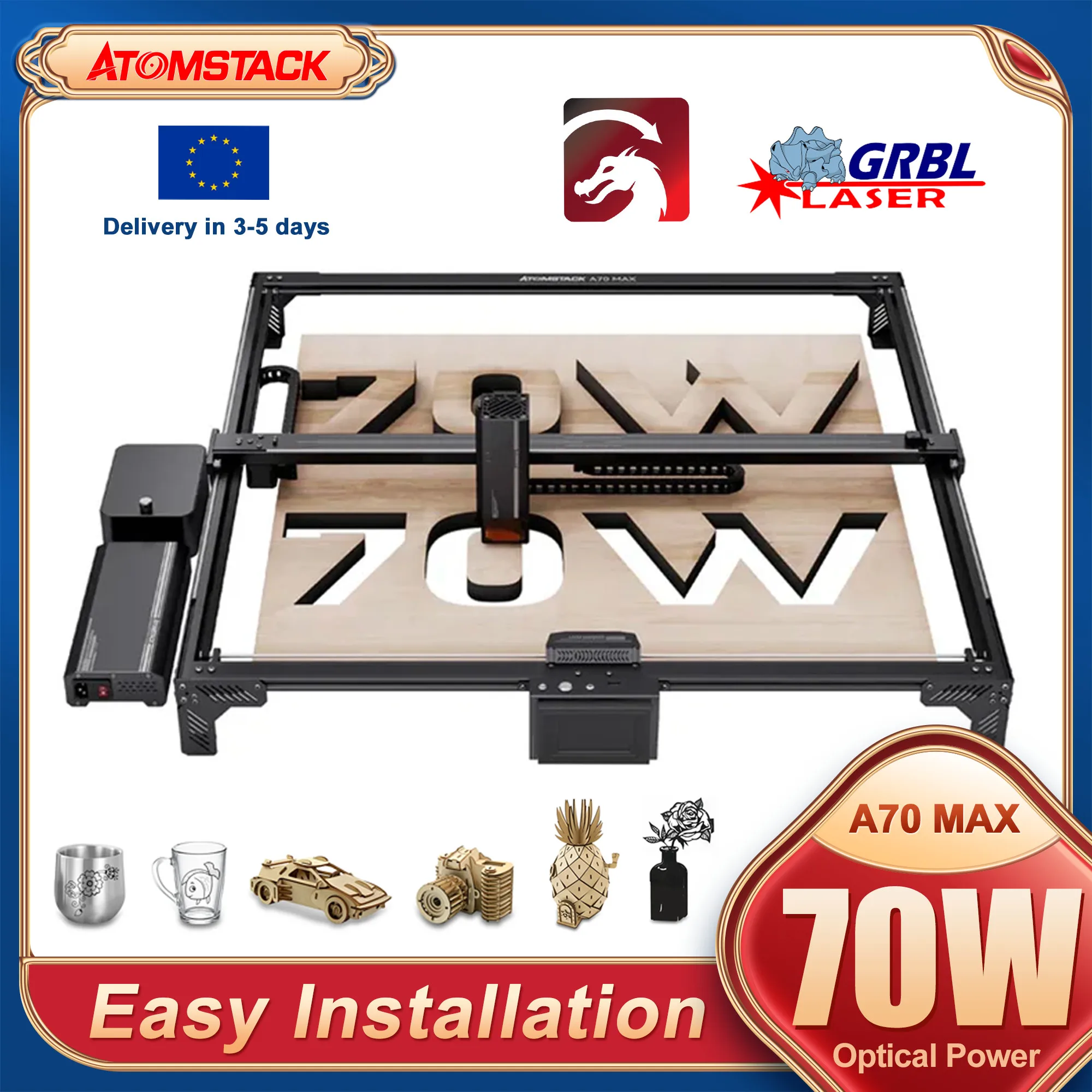 AtomStack-A70-Max-Laser-Engraving-CNC-70W-DIY-Cutting-Machine-with-Air ...