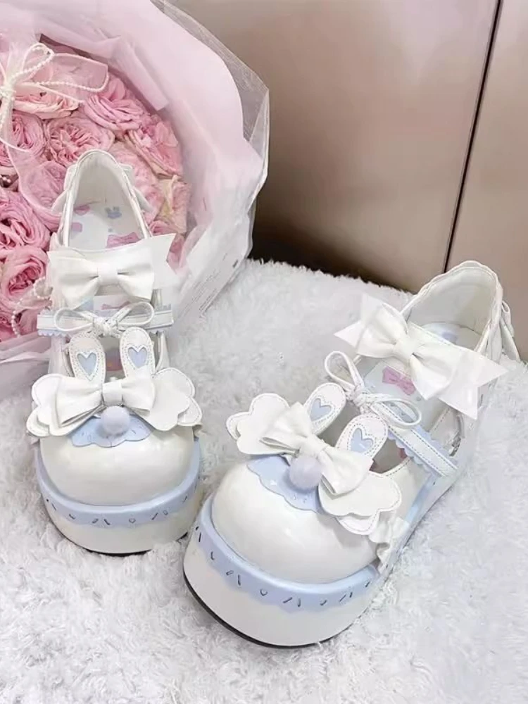 Pure-Color-Sweet-Lolita-Shoes-Women-Summer-Round-Head-Soft-Cute-Girl ...