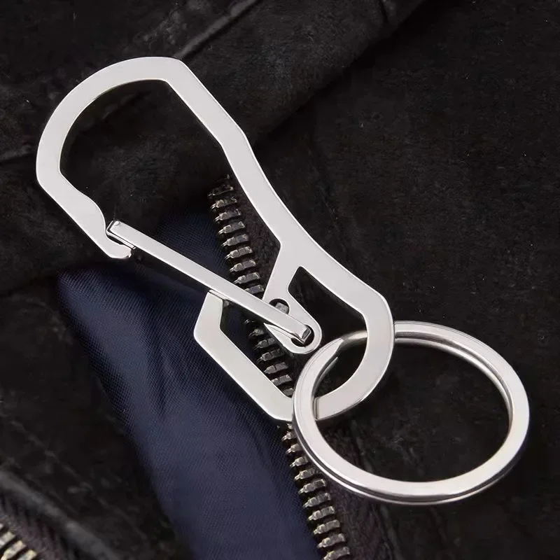 Titanium-Heavy-Duty-Carabiner-Keychain-For-Camping-Hiking-Traveling-EDC ...