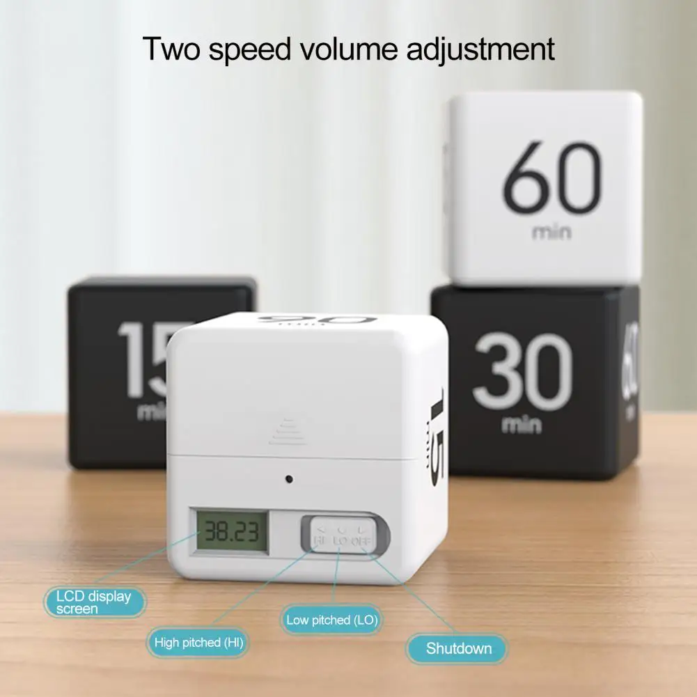 Rotating-Pomodoro-Timer-1-60-Minutes-Preset-LED-Display-Adjustable ...