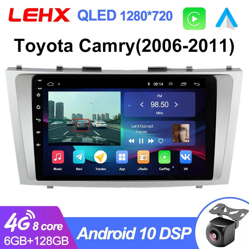 Lehx L6 Pro 8 Core Car Multimedia Player Android 10 2 Din Radio For Toyota Camry 2007 - 2011 ...